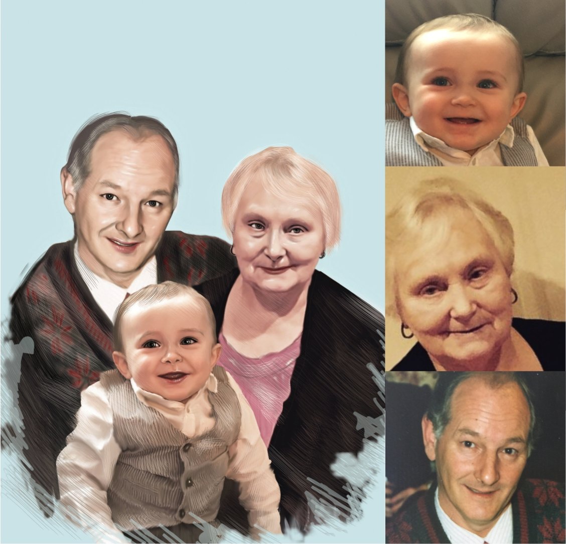 Portrait drawings from photos | Pencil portraits from photos uk ...