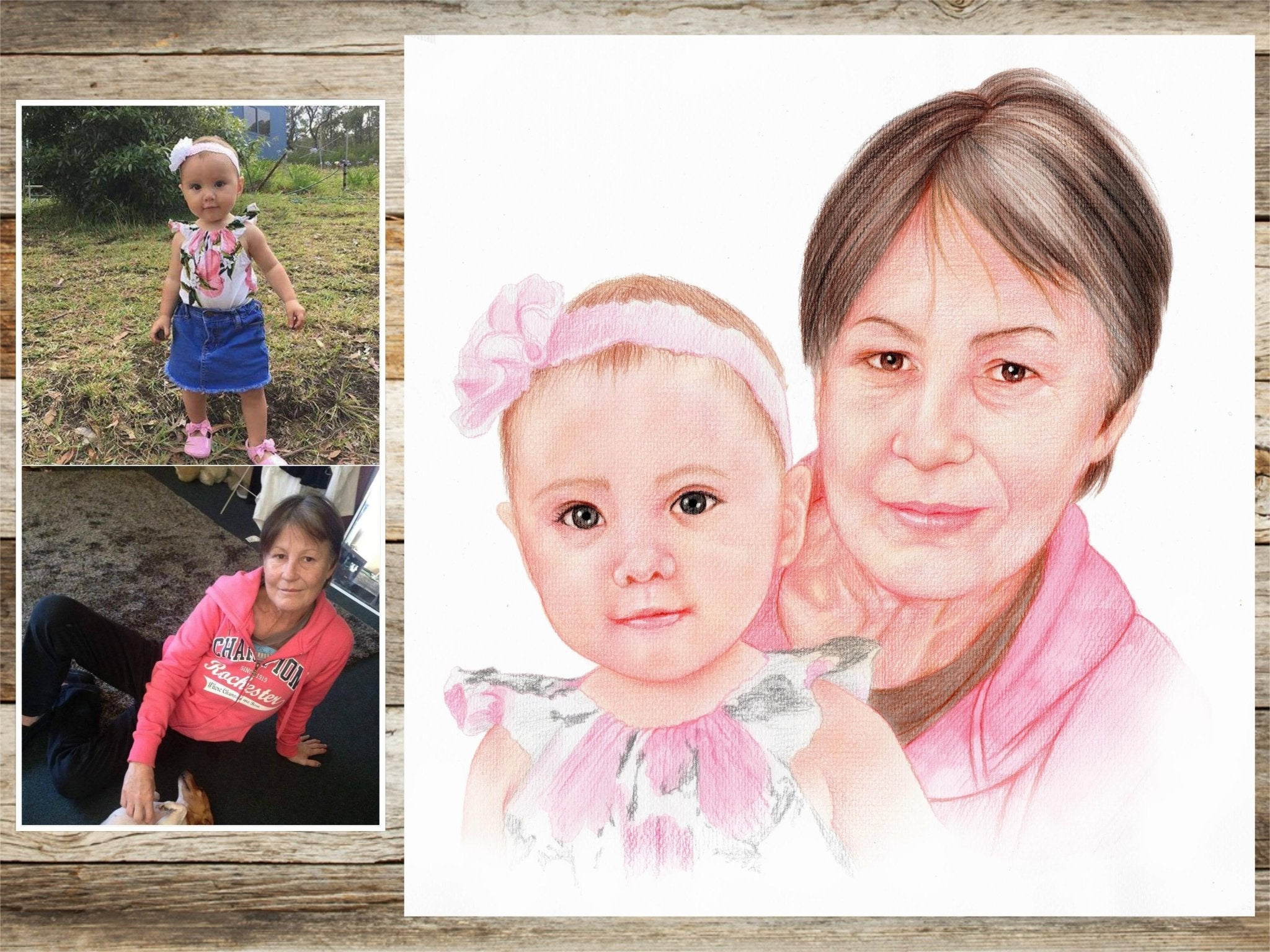 Colour Pencil Portrait 🇺🇸 USA DELIVERY – Charlie's Drawings