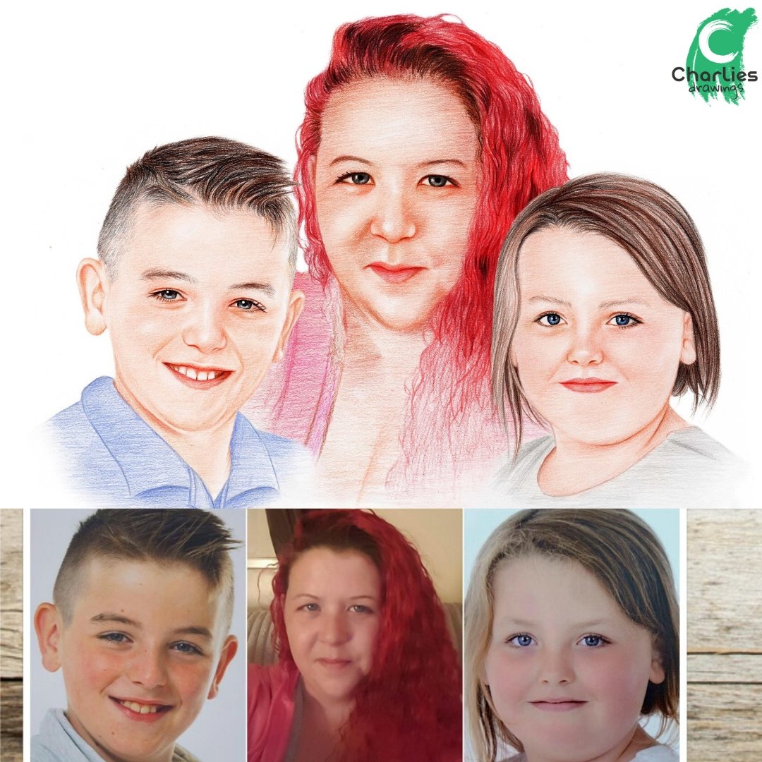 Colour Pencil Portrait 🇺🇸 USA DELIVERY – Charlie's Drawings