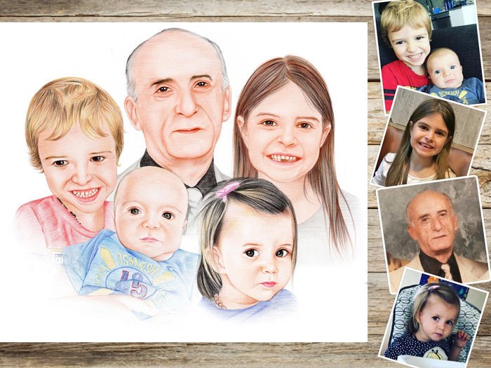 Colour Pencil Portrait 🇺🇸 USA DELIVERY – Charlie's Drawings